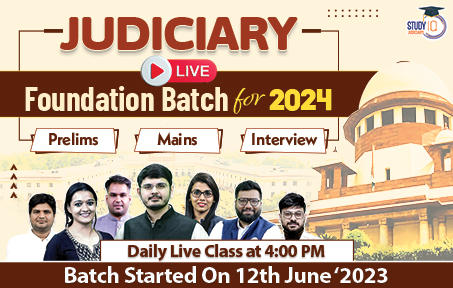 Judiciary (Pre + Mains) Live Foundation 2024 Batch