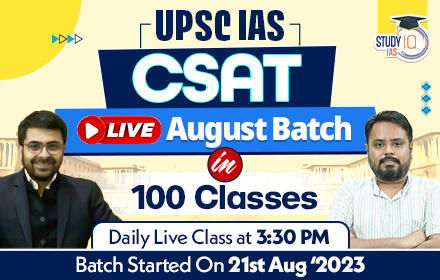 UPSC IAS CSAT in 100 Live Classes August Batch