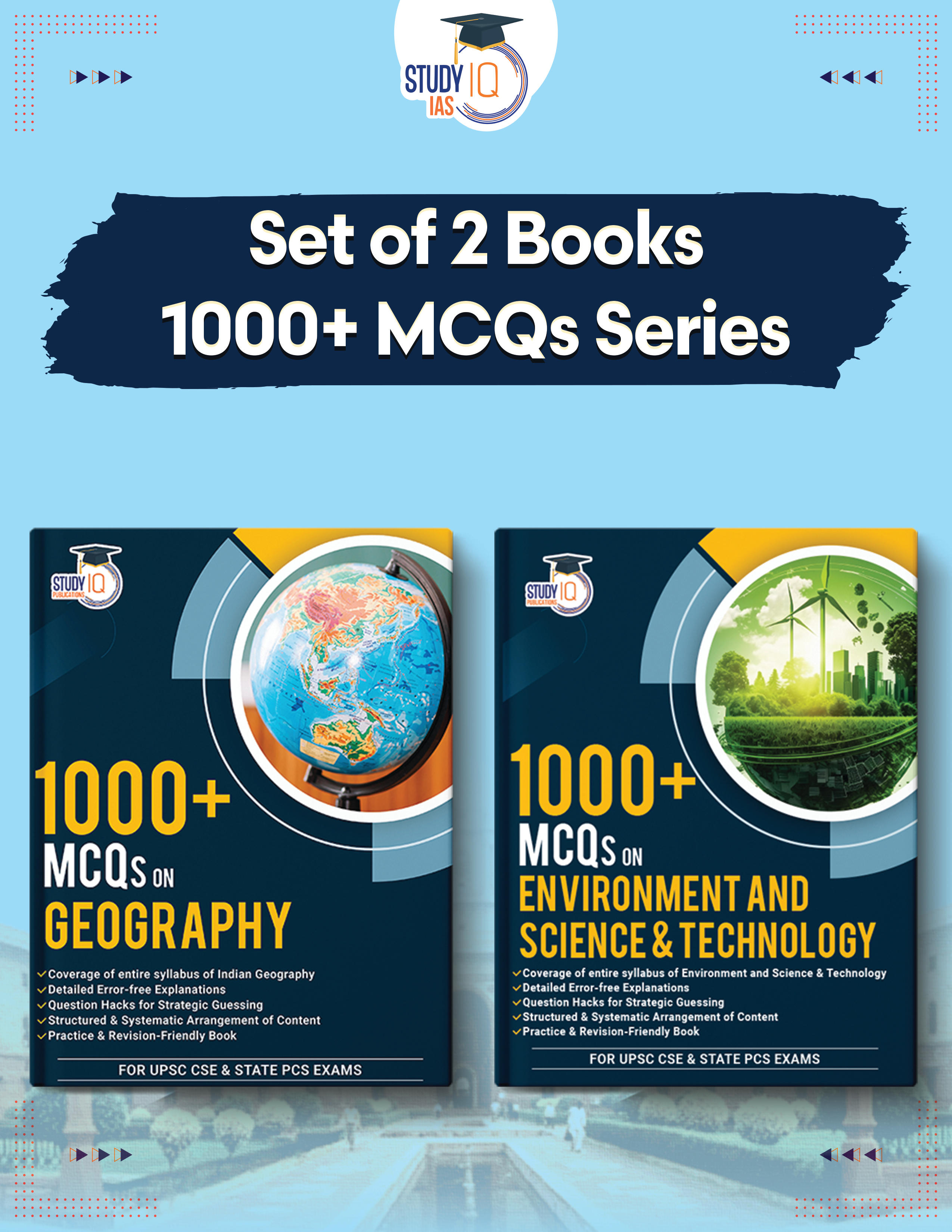 Set of two - 1000+ MCQs Series - Geography, Environment and S&T