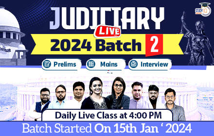 Judiciary (Pre + Mains) 2024 Live Batch 2