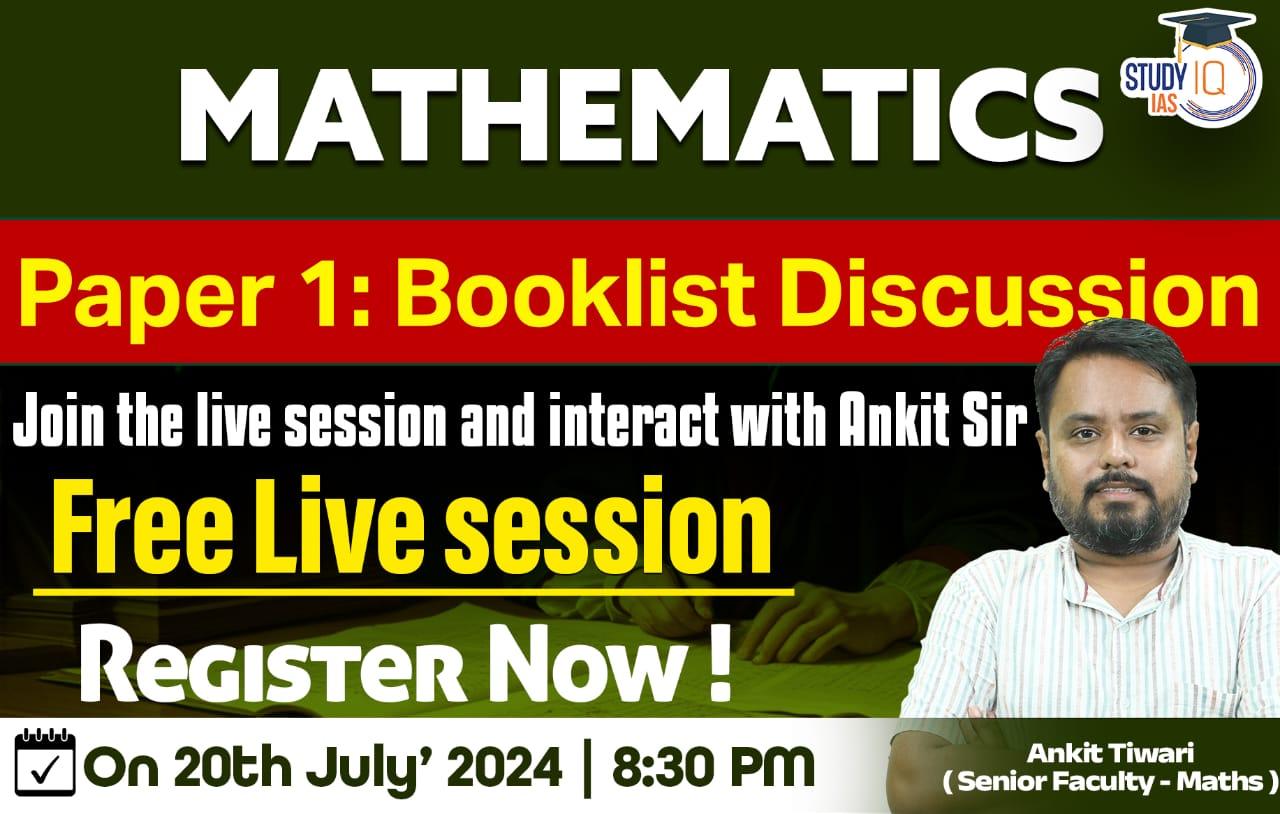 Paper 1: Booklist Discussion Join the live session and interact with ...
