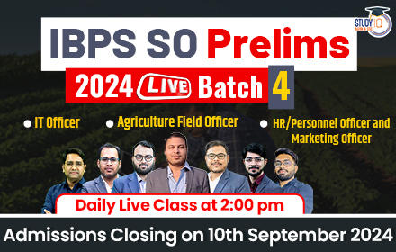 IBPS SO Prelims 2024 Live Foundation Batch 4