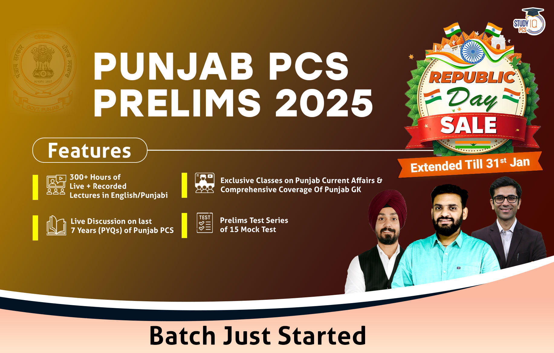 Punjab PCS Prelims Live Crash Course