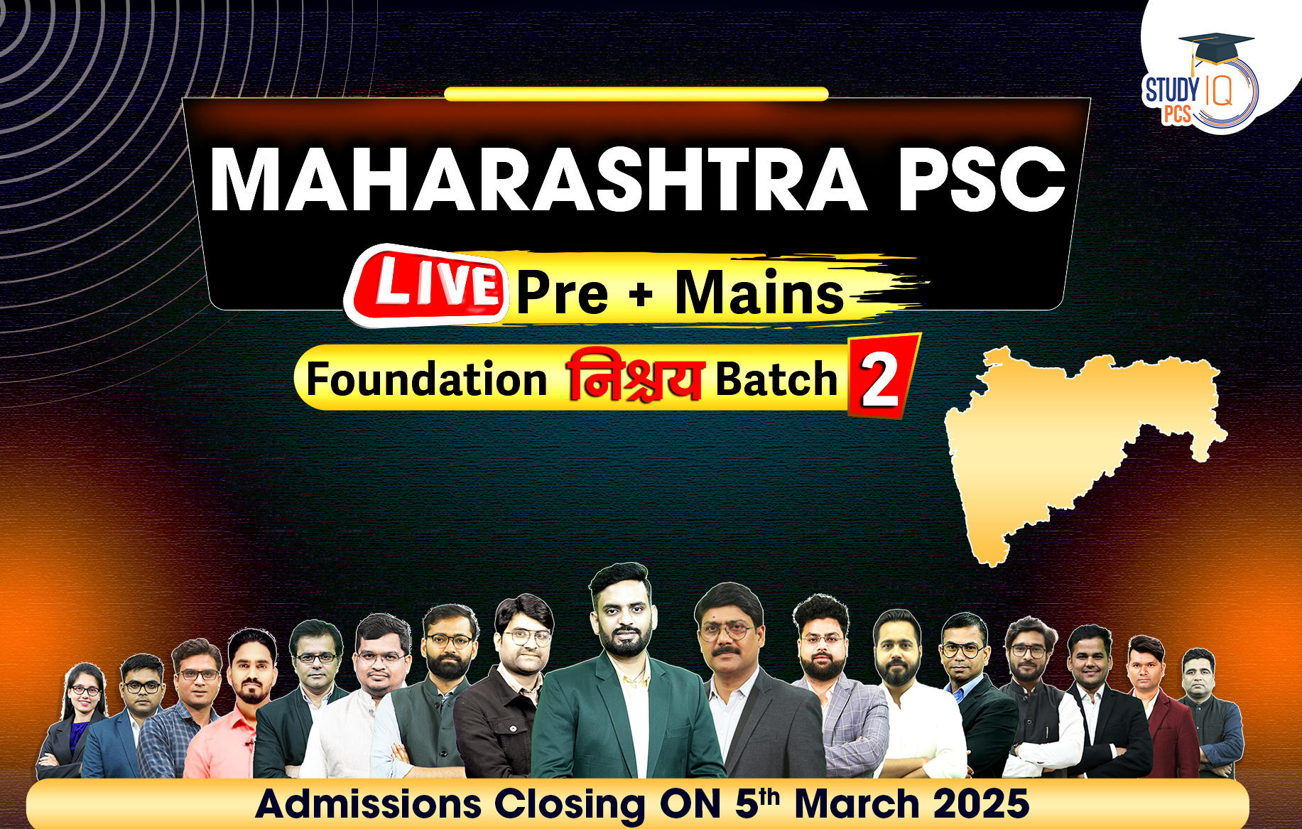 Maharashtra PSC (Pre + Mains) Live Foundation Nishchay Batch 2