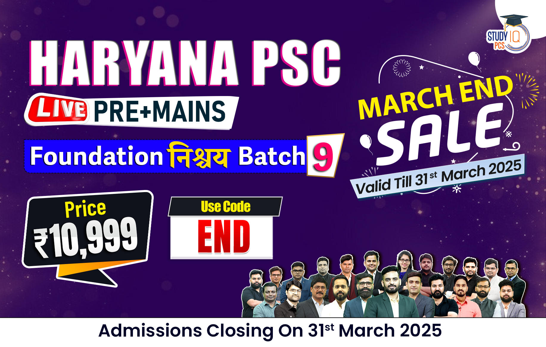 Haryana PSC (Pre + Mains) Live Foundation Nishchay Batch 9