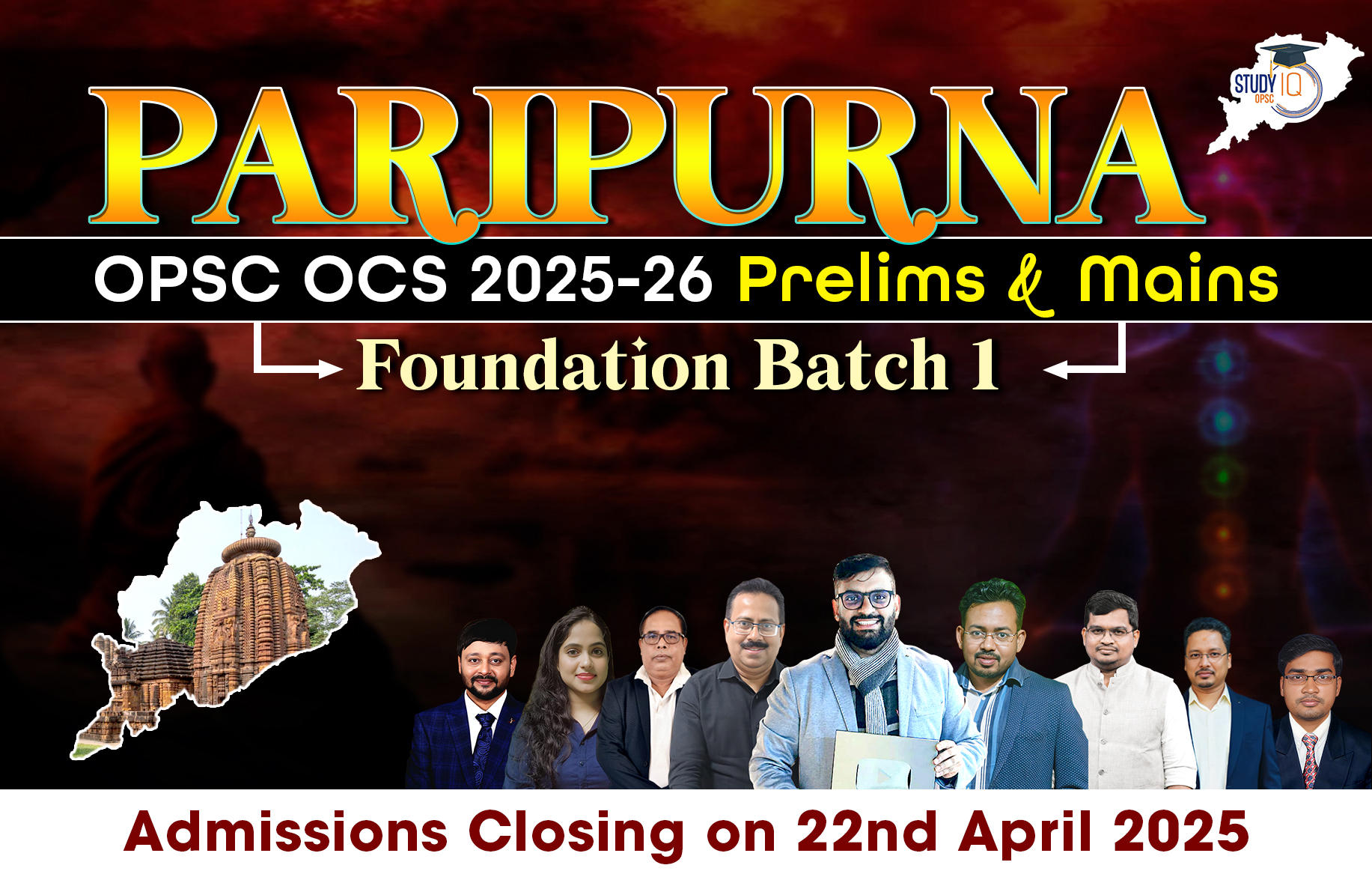 Paripurna OPSC OCS (Pre + Mains) Foundation 2025-26 Batch