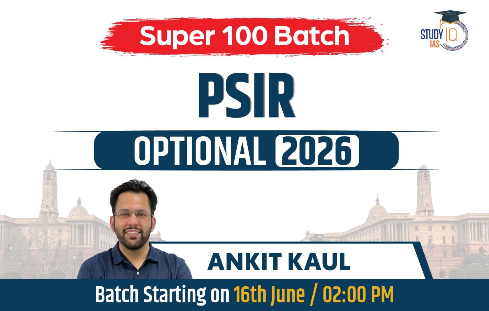 Super 100 PSIR optional 2026 Offline May Batch - ORN