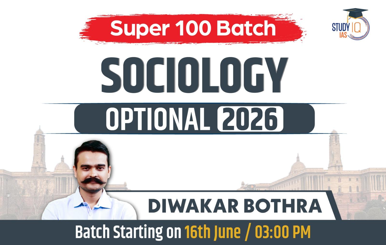 Super 100 Sociology optional 2026 Offline May Batch - ORN