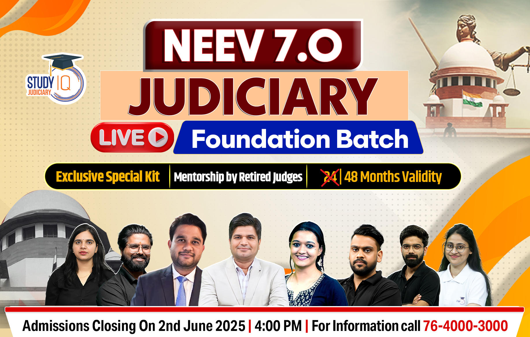 NEEV 7.0 Foundation Judiciary Live Batch