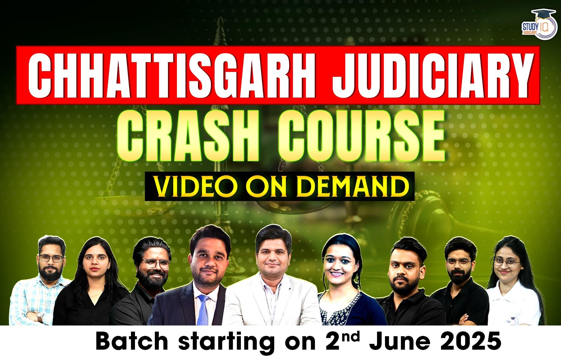 Chhattisgarh Judiciary Smart Crash Course