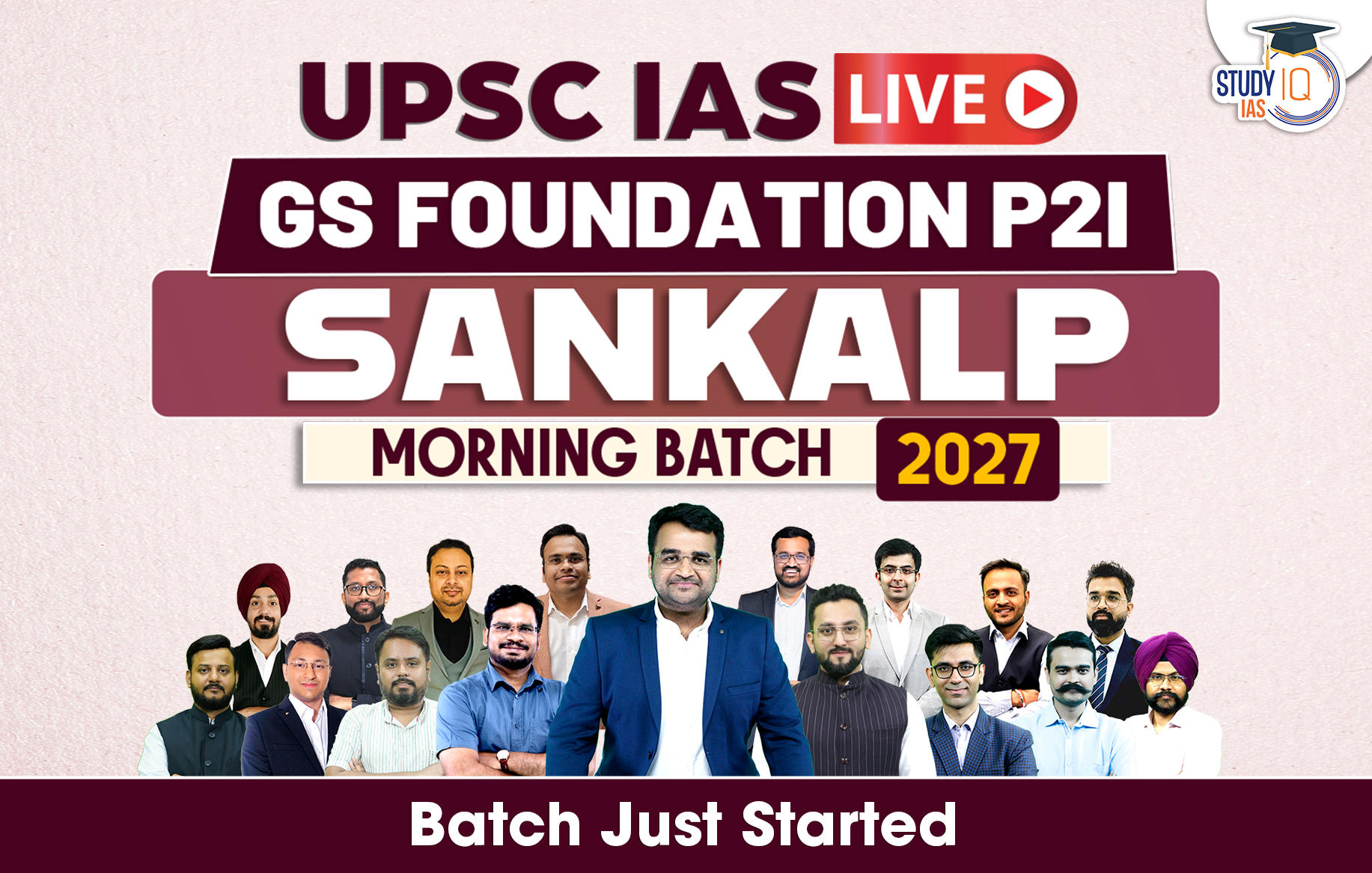 UPSC IAS Live GS P2I Foundation 2027 Sankalp Morning Batch