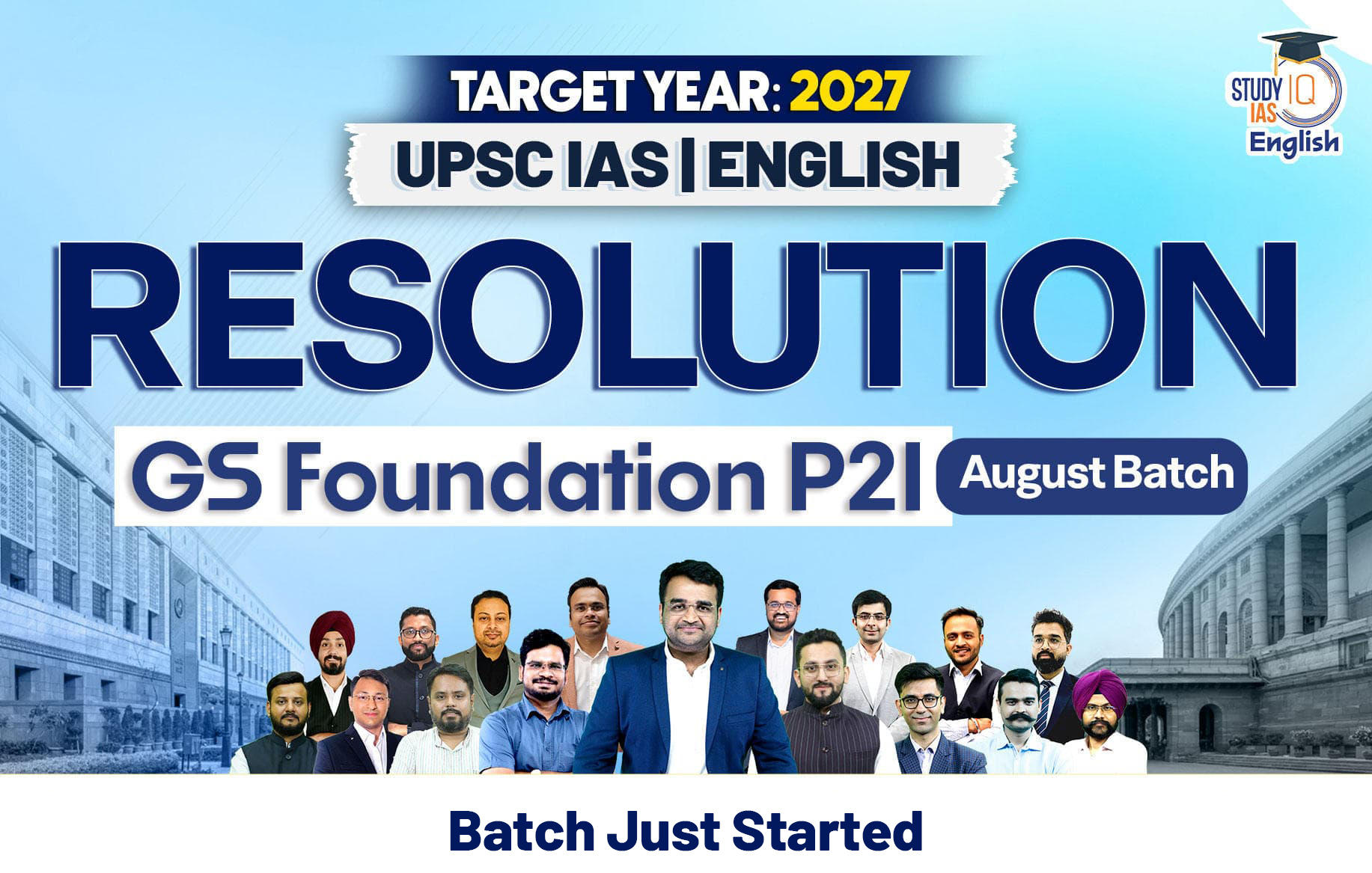 UPSC IAS Live GS P2I Foundation 2027 Long term Resolution August English Batch