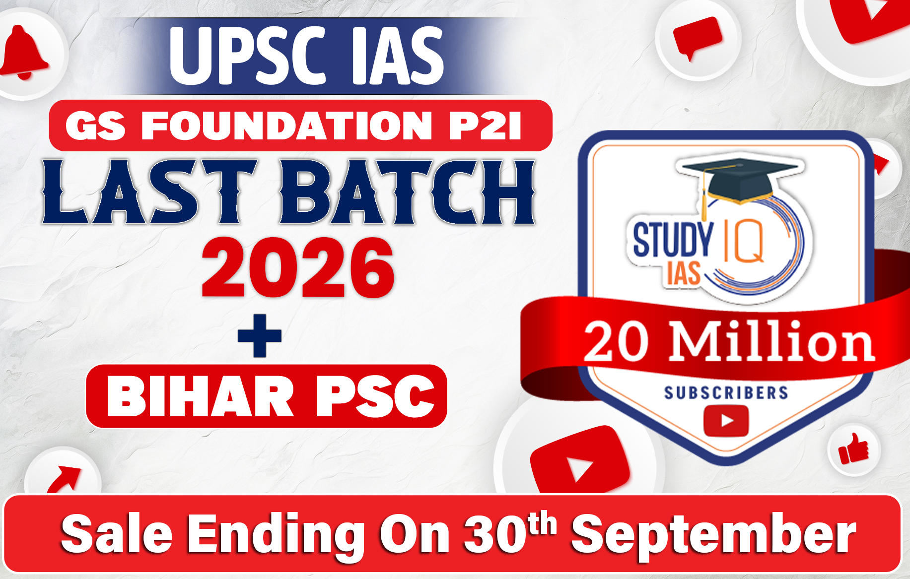 UPSC + BPSC Live GS P2I Foundation 2026 Last Batch