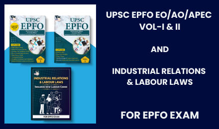 UPSC EPFO (EO/ AO/ APFC) Vol-1 & 2 and Industrial Relations & Labour ...