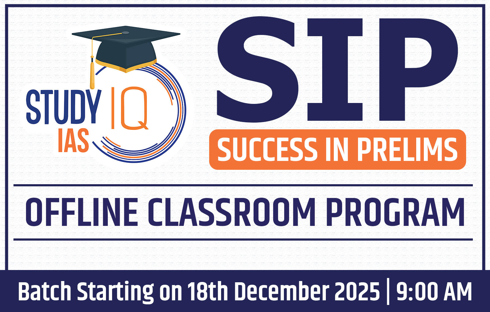 UPSC IAS Live SIP 2026 Crash Course Offline - ORN