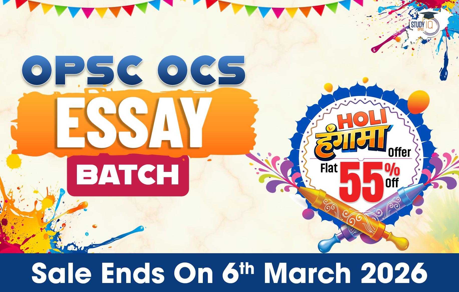 OPSC OCS Essay Batch by Saroj Sir