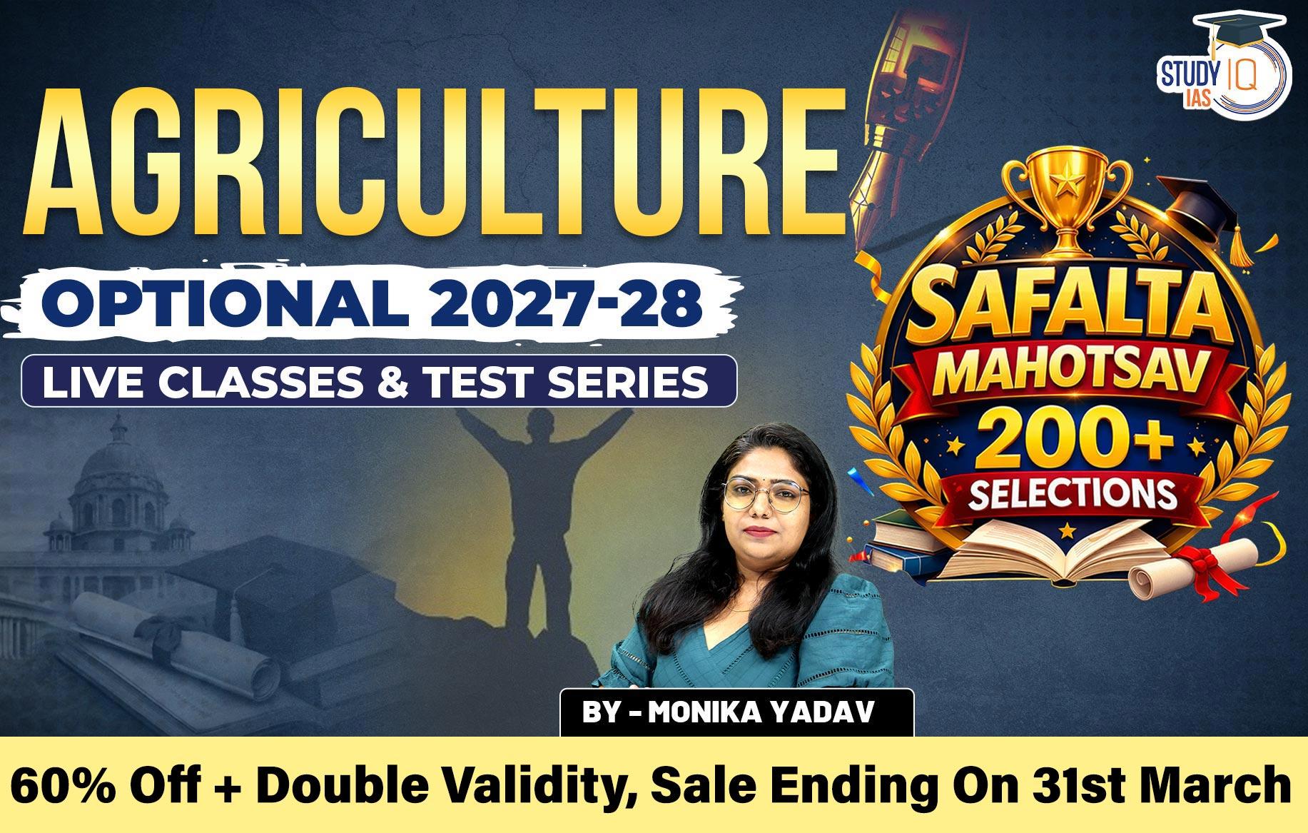 UPSC IAS (Mains) Agriculture Optional Live 2027-28 (Comprehensive ...